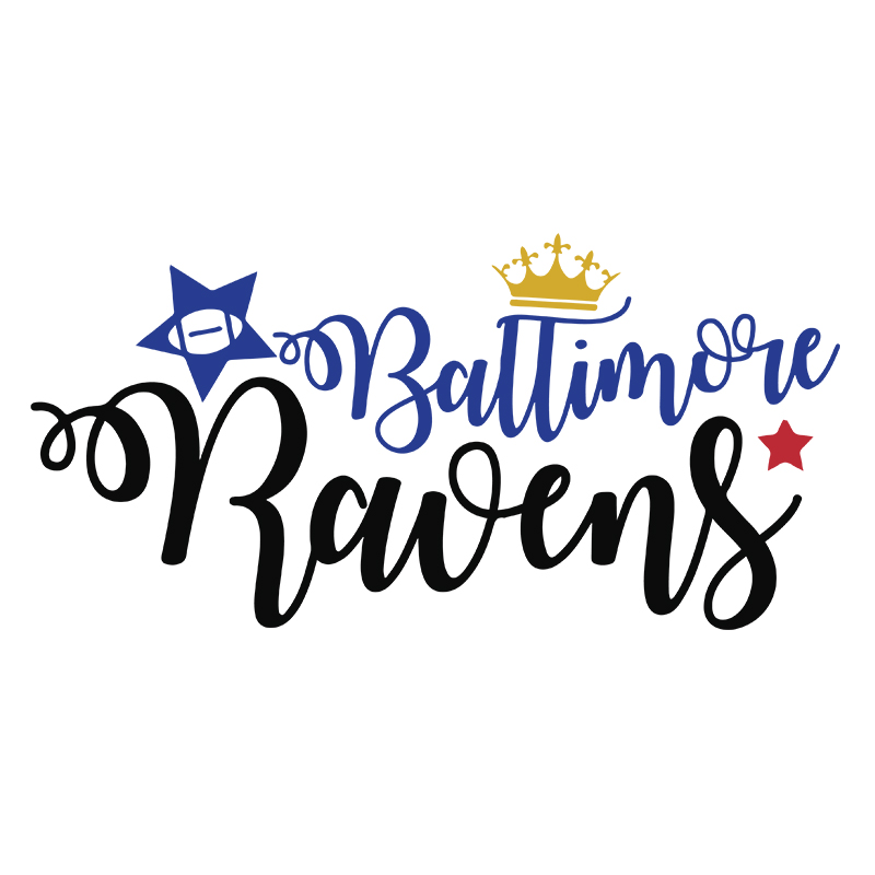 Baltimore Ravens Crowned Emblem SVG | Inspire Uplift