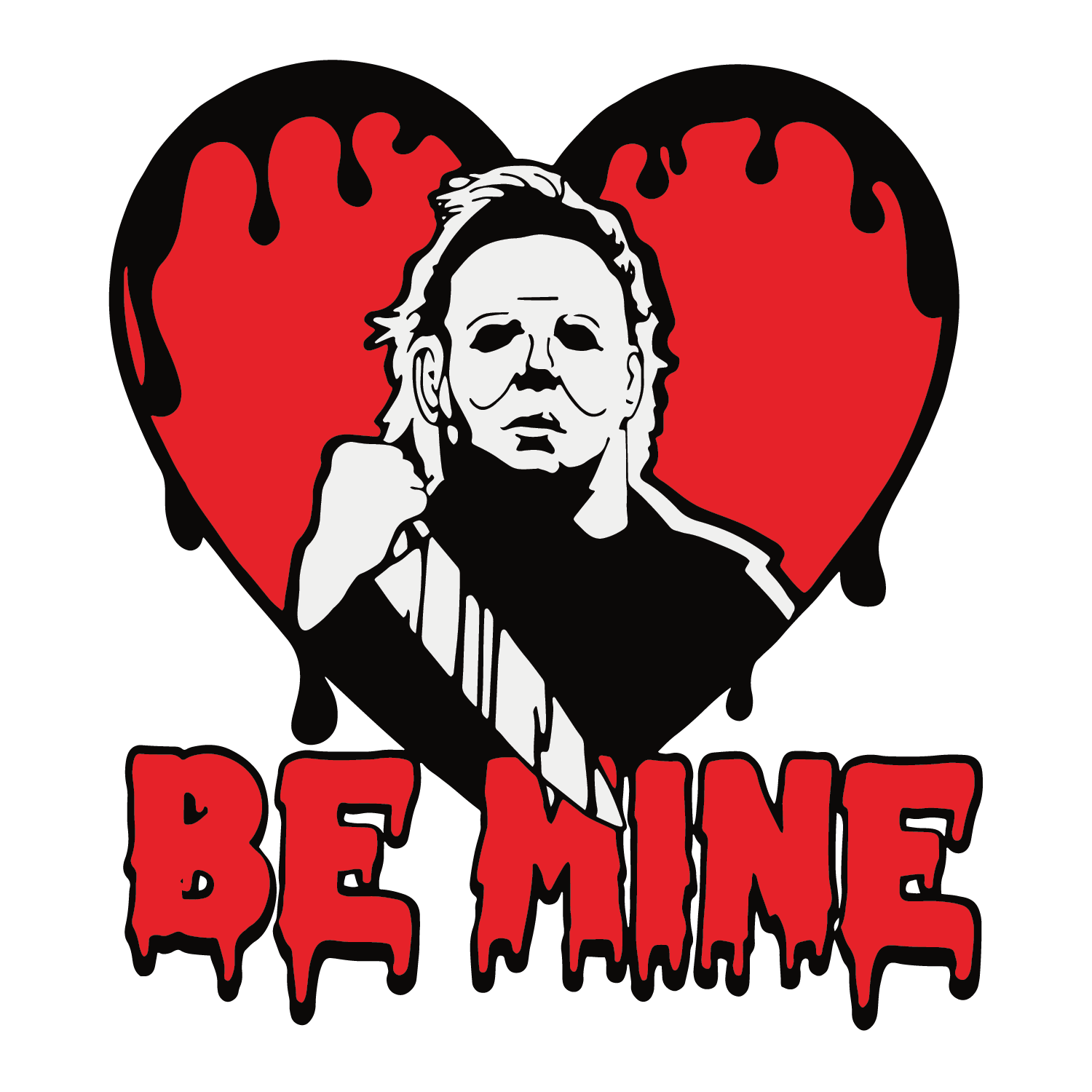 Heart Valentine Horror Be Mine SVG | Inspire Uplift