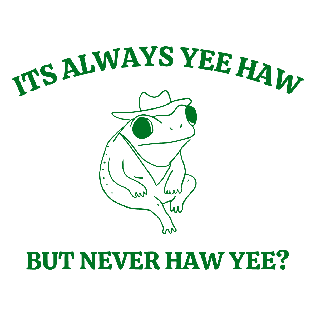 Its Always Yee Haw But Never Haw Yee SVG - Inspire Uplift