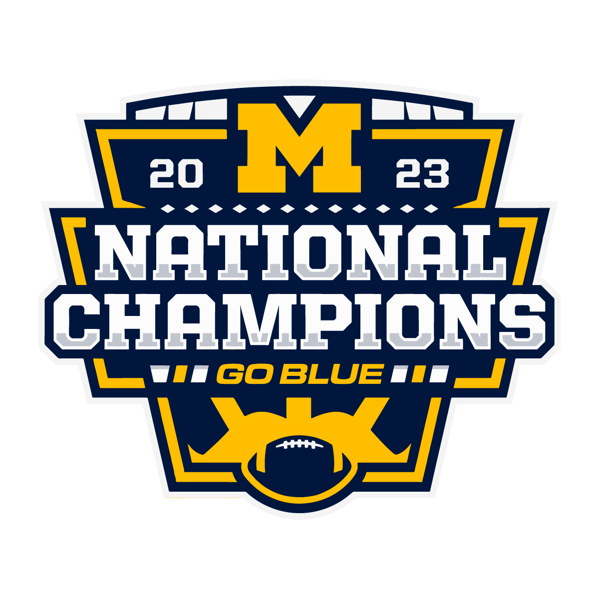 Michigan Wolverines 2023 National Champions Go Blue SVG - Inspire Uplift