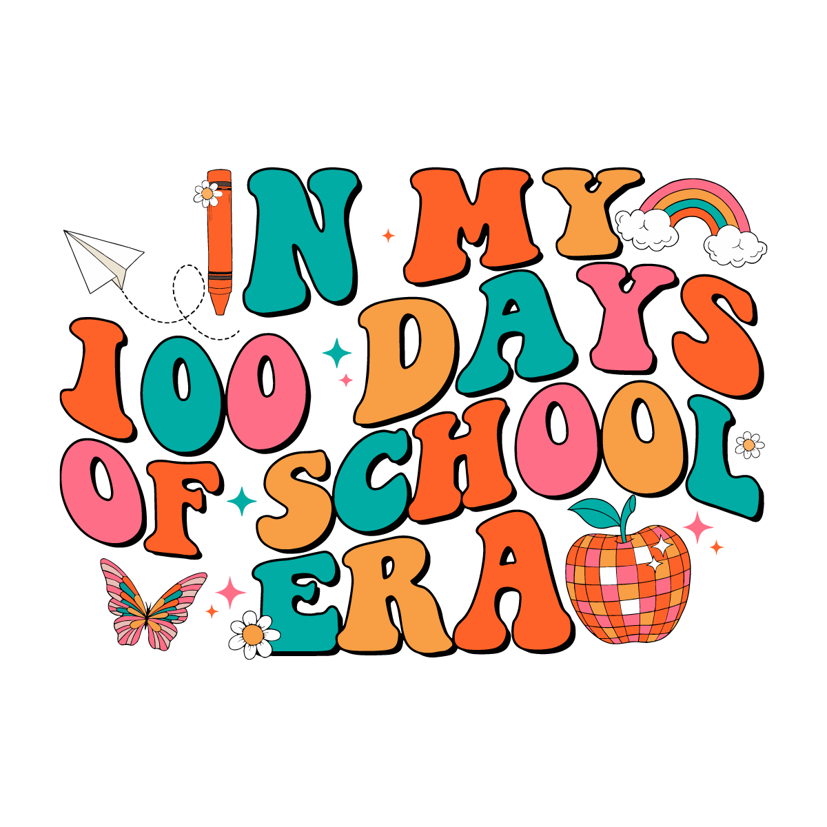 In My 100 Days Of School Era Celebration SVG | Inspire Uplift