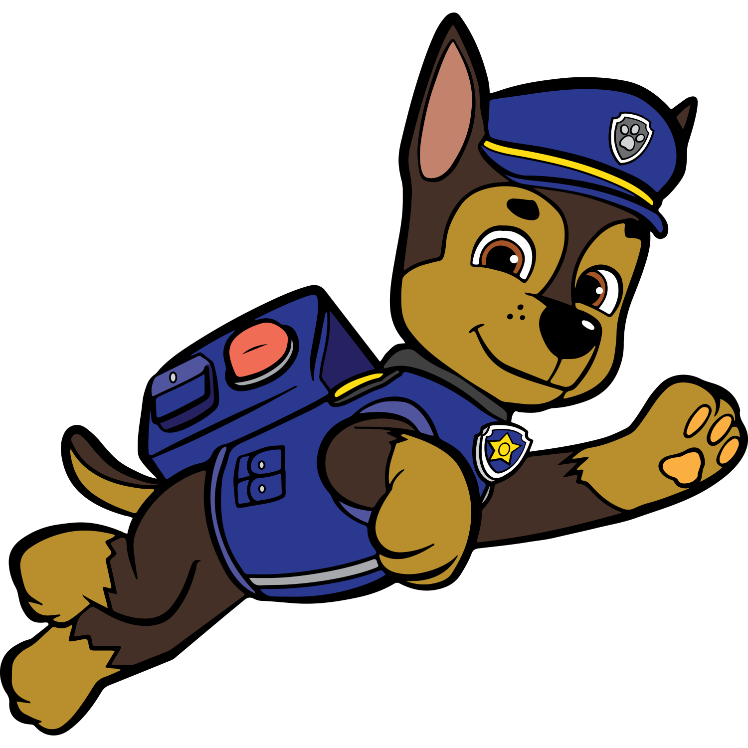 Chase Paw Patrol Svg Paw Patrol Clipart Cartoon Paw Svg Dog - Inspire ...