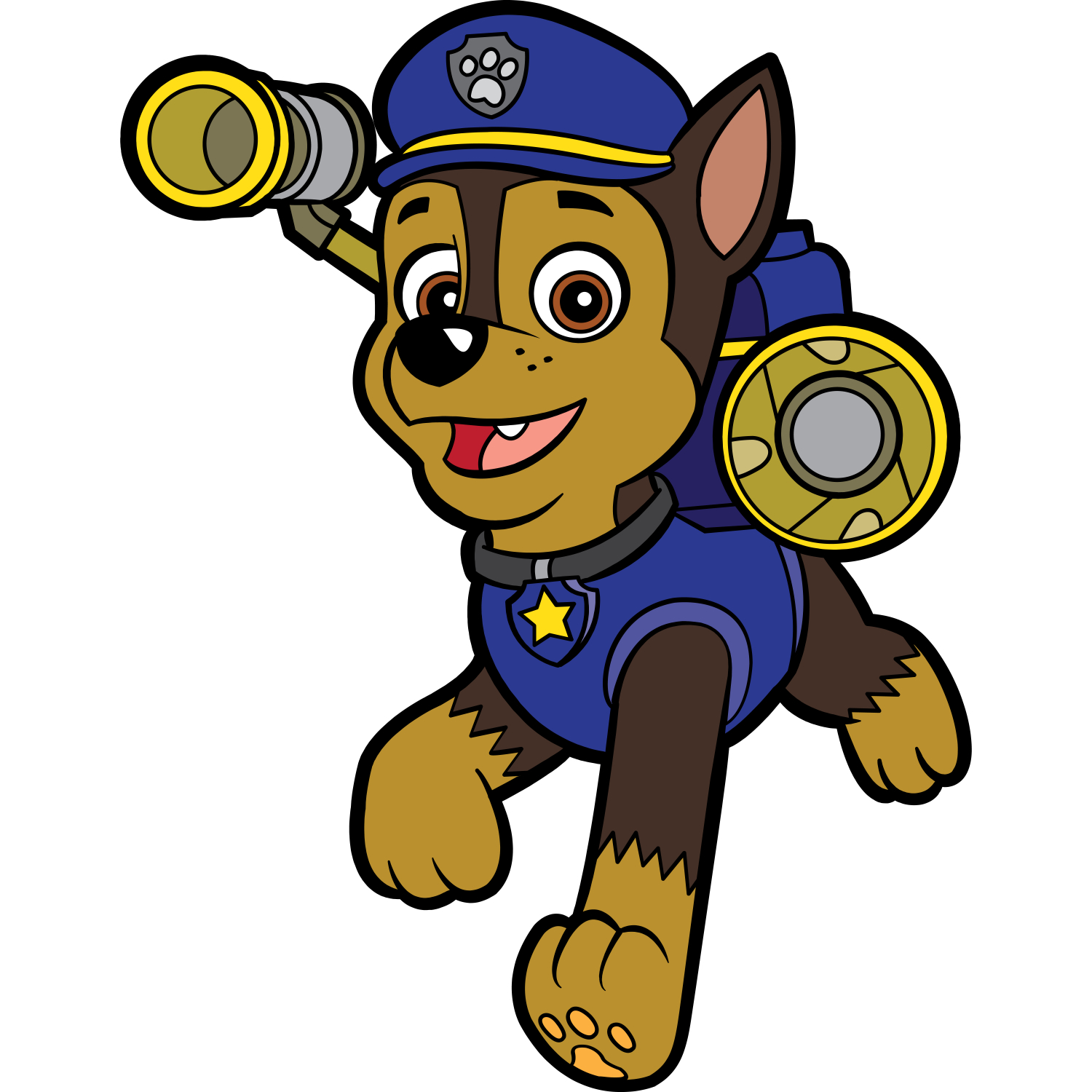 Chase Paw Patrol Svg Paw Patrol Clipart Cartoon Paw Svg Dog | Inspire ...