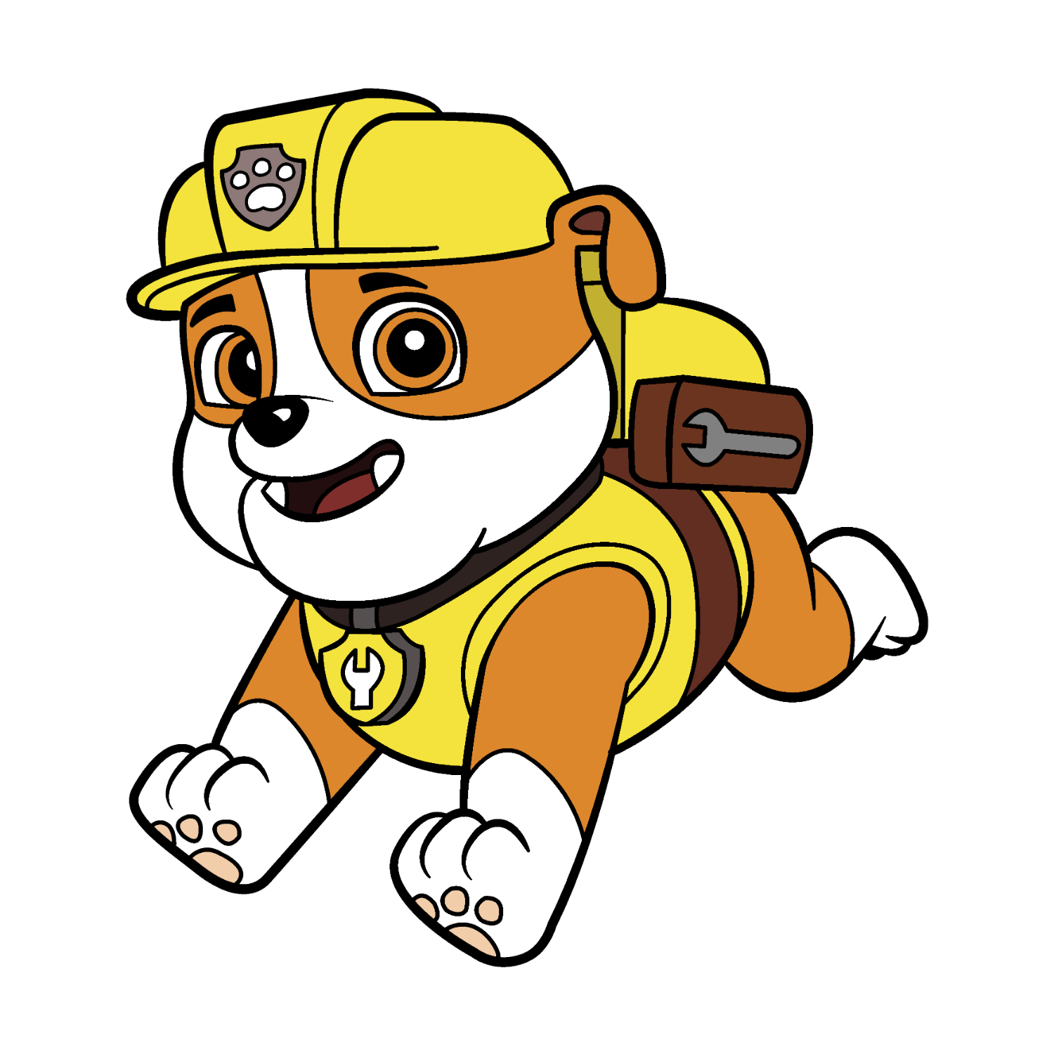 Rubble Paw Patrol Svg Paw Patrol Clipart Cartoon Paw Svg Dog | Inspire ...