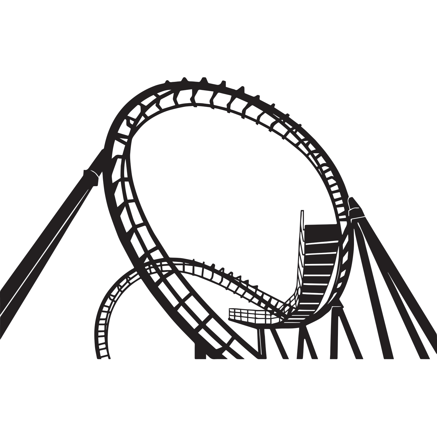 Roller Coaster 5 Svg Roller Coaster Clipart Roller Coaster F | Inspire ...