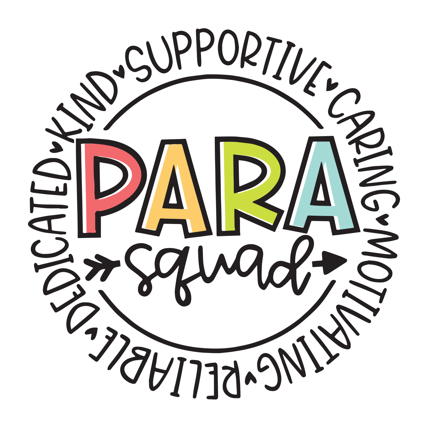Para Squad Svg Para Png Para Team Shirt Svg Para Appreciatio - Inspire ...