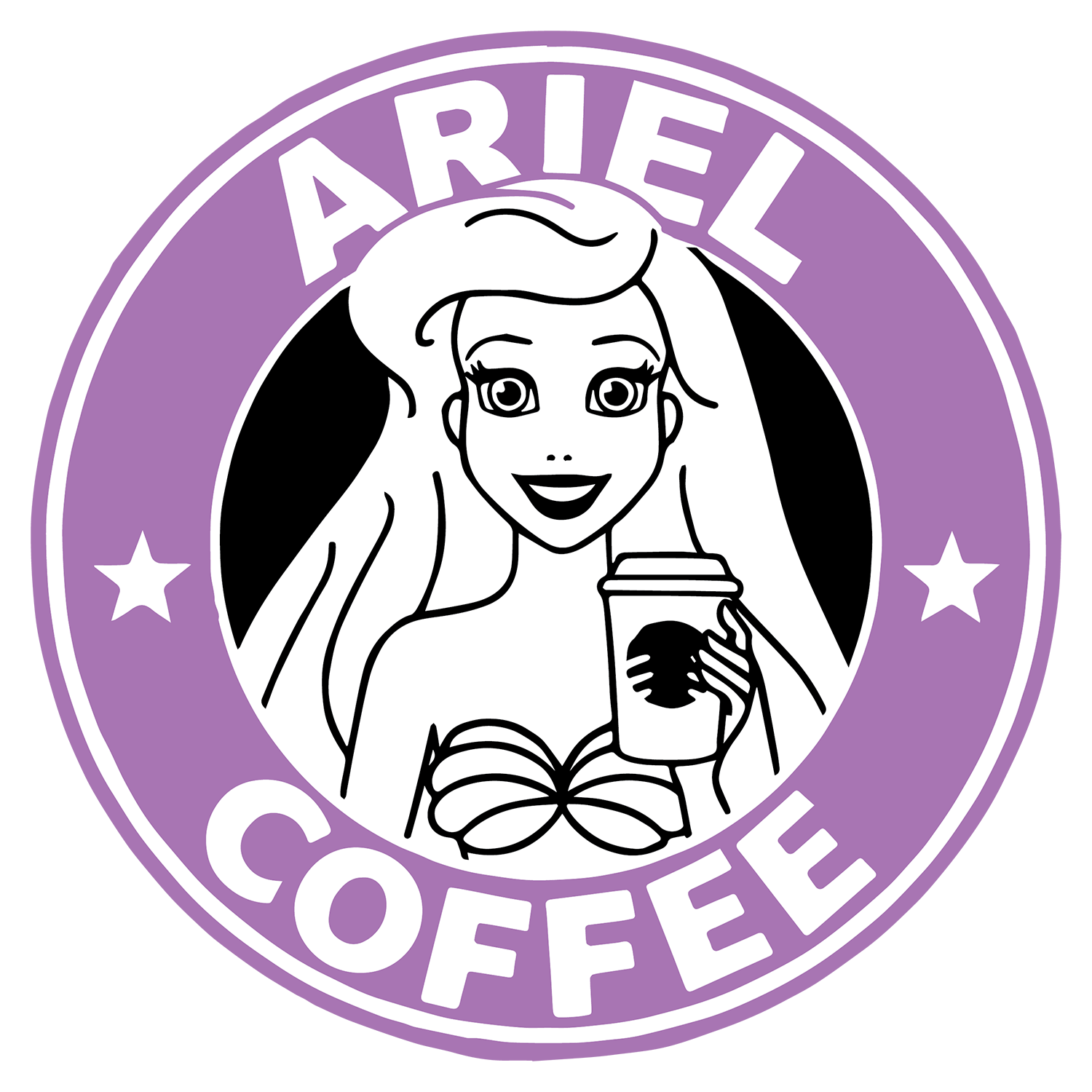 Ariel Coffee Svg Ariel Starbucks Coffee Svg The Little Merma | Inspire ...
