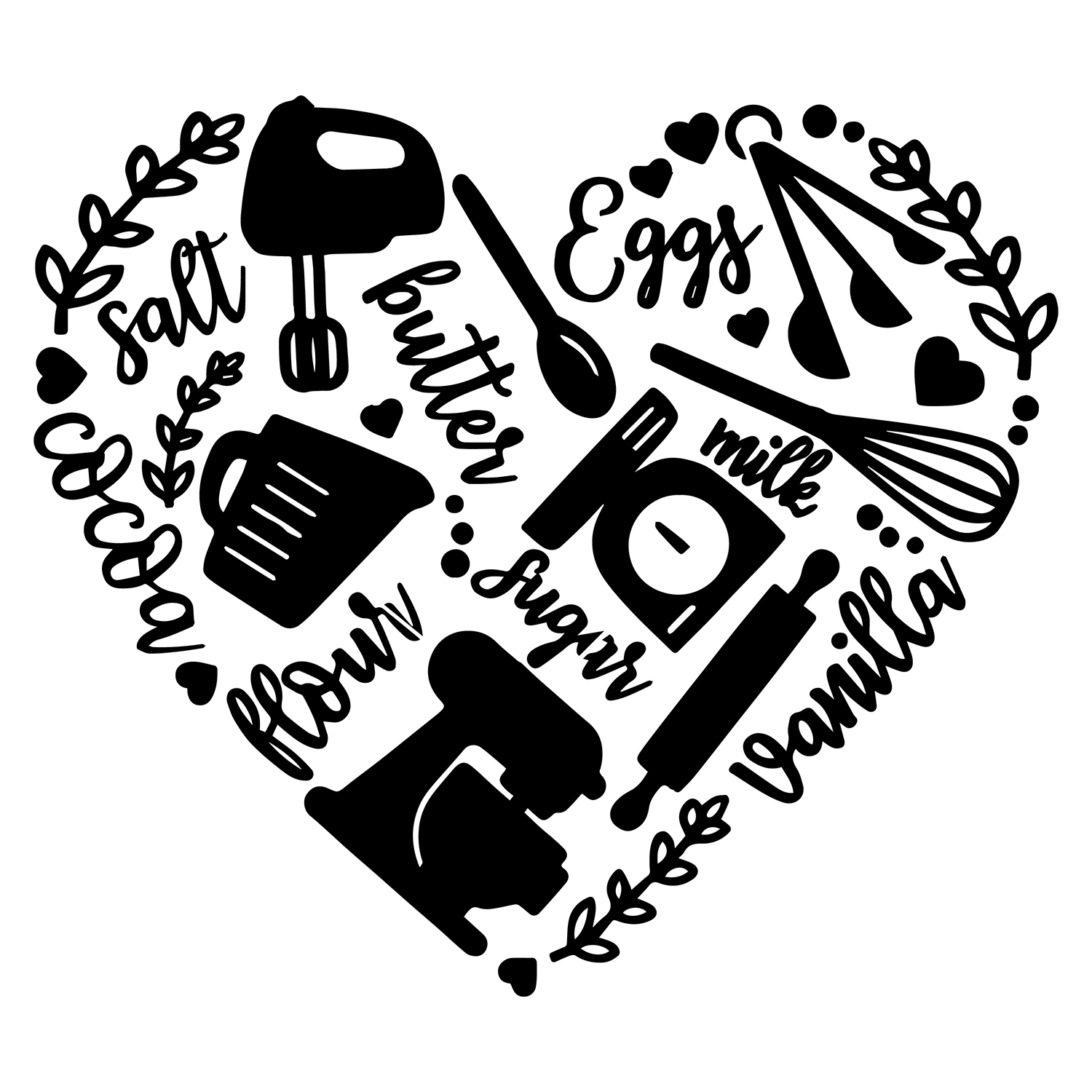 Baking Icons Heart Svg Baking Heart Svg Love Baking Svg Past | Inspire ...