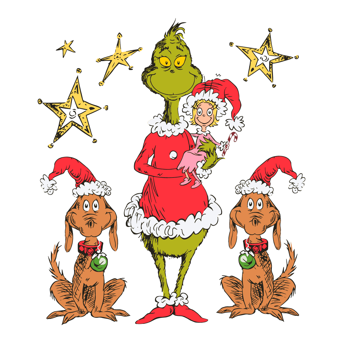 Vintage Grinch Max Cindy SVG | Inspire Uplift