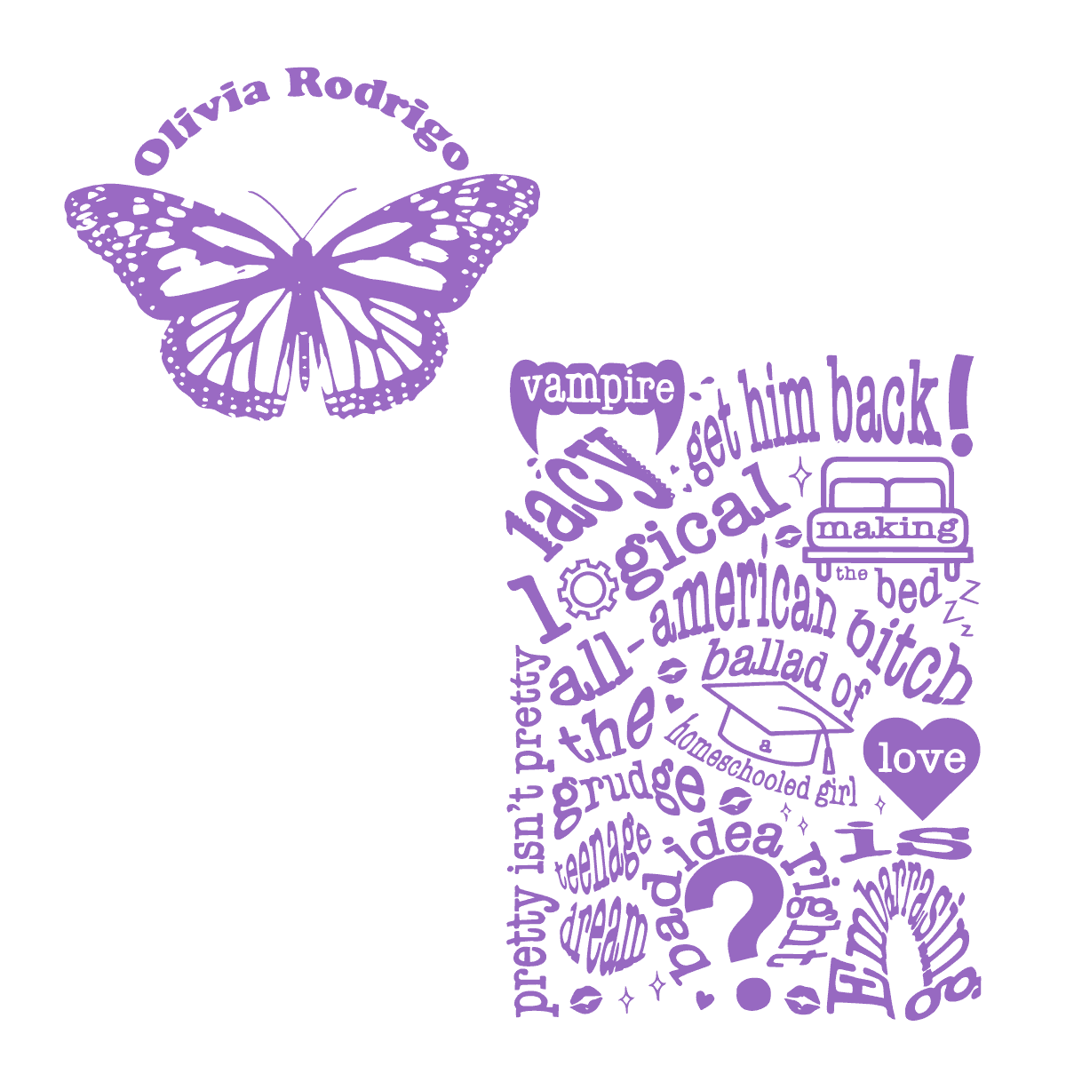 Retro Olivia Rodrigo Album Guts SVG | Inspire Uplift