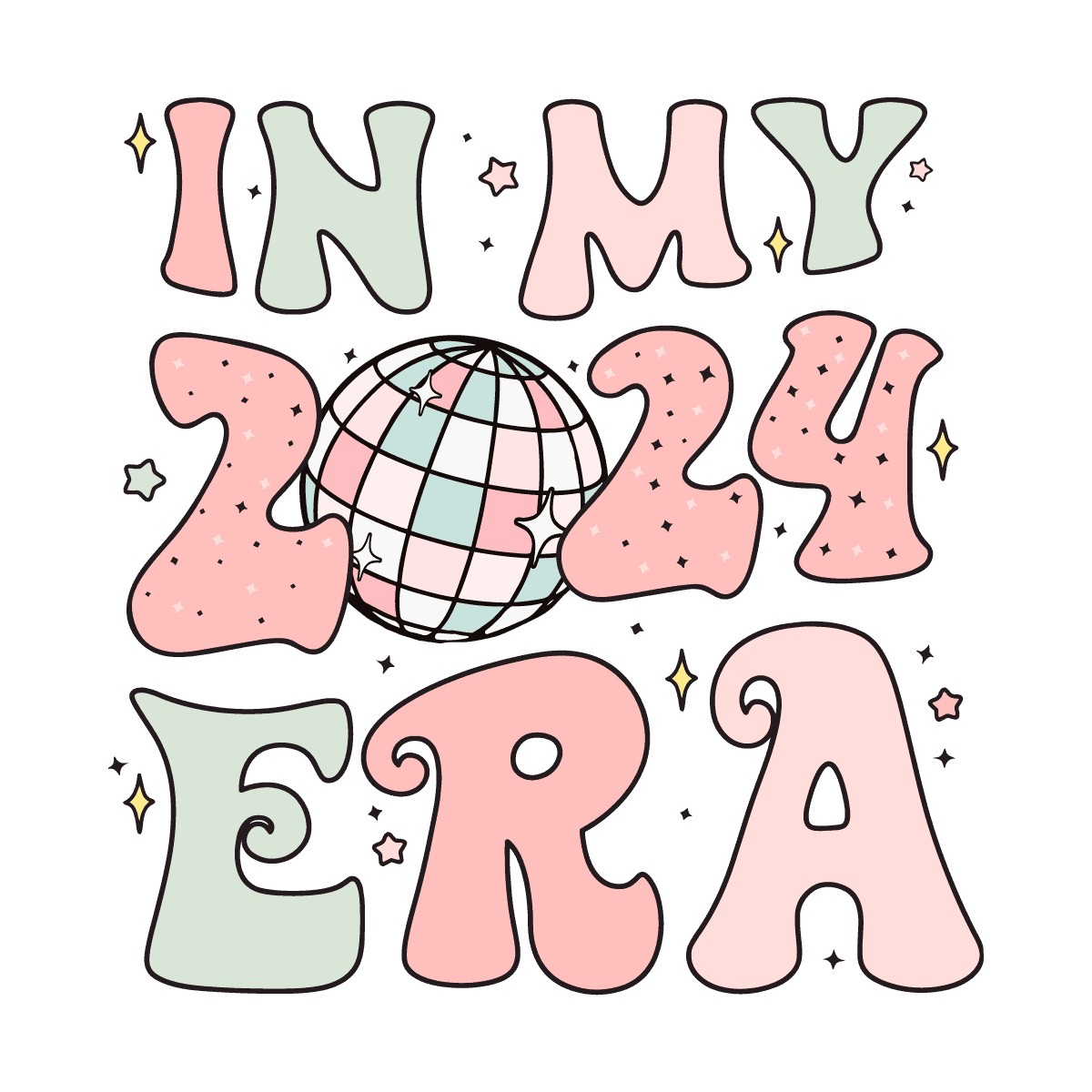 In My 2024 Era New Year Disco Ball SVG | Inspire Uplift