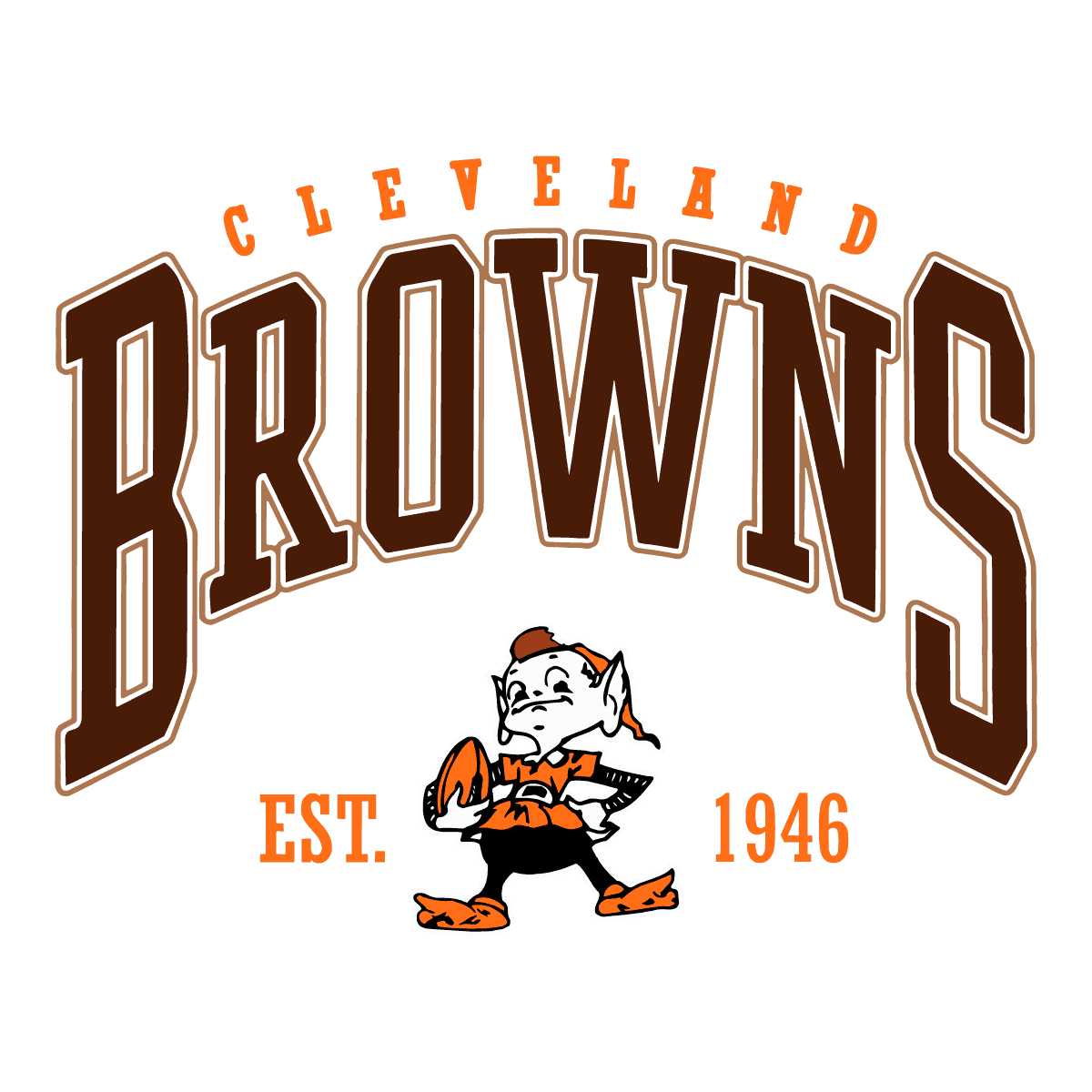 Vintage Cleveland Browns Est 1946 SVG | Inspire Uplift
