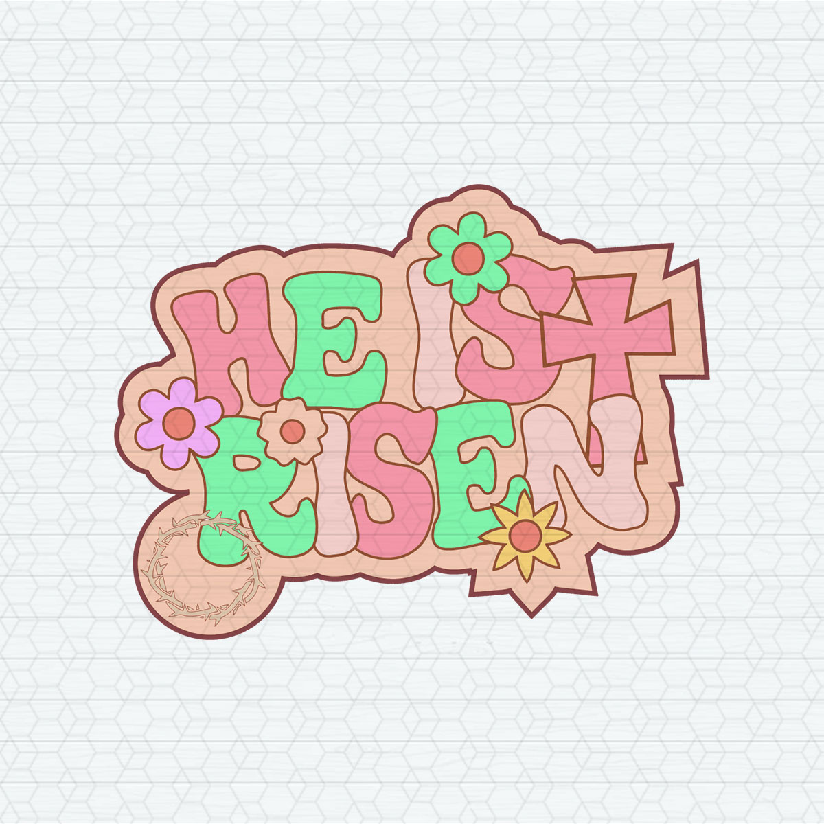 He Is Risen Matthew Bible Verse SVG | Inspire Uplift