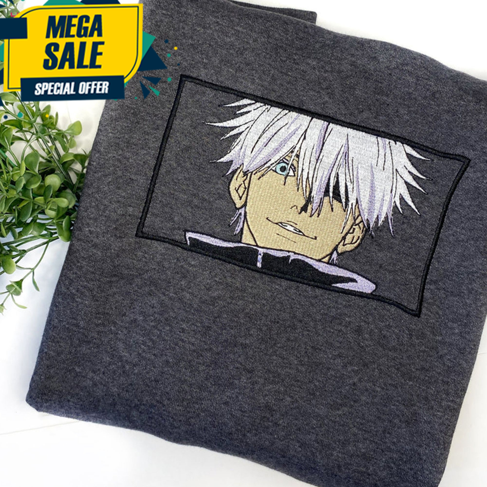Jujutsu Kaisen Inspired Embroidered Jjk Gojo Anime Shirt | Inspire Uplift