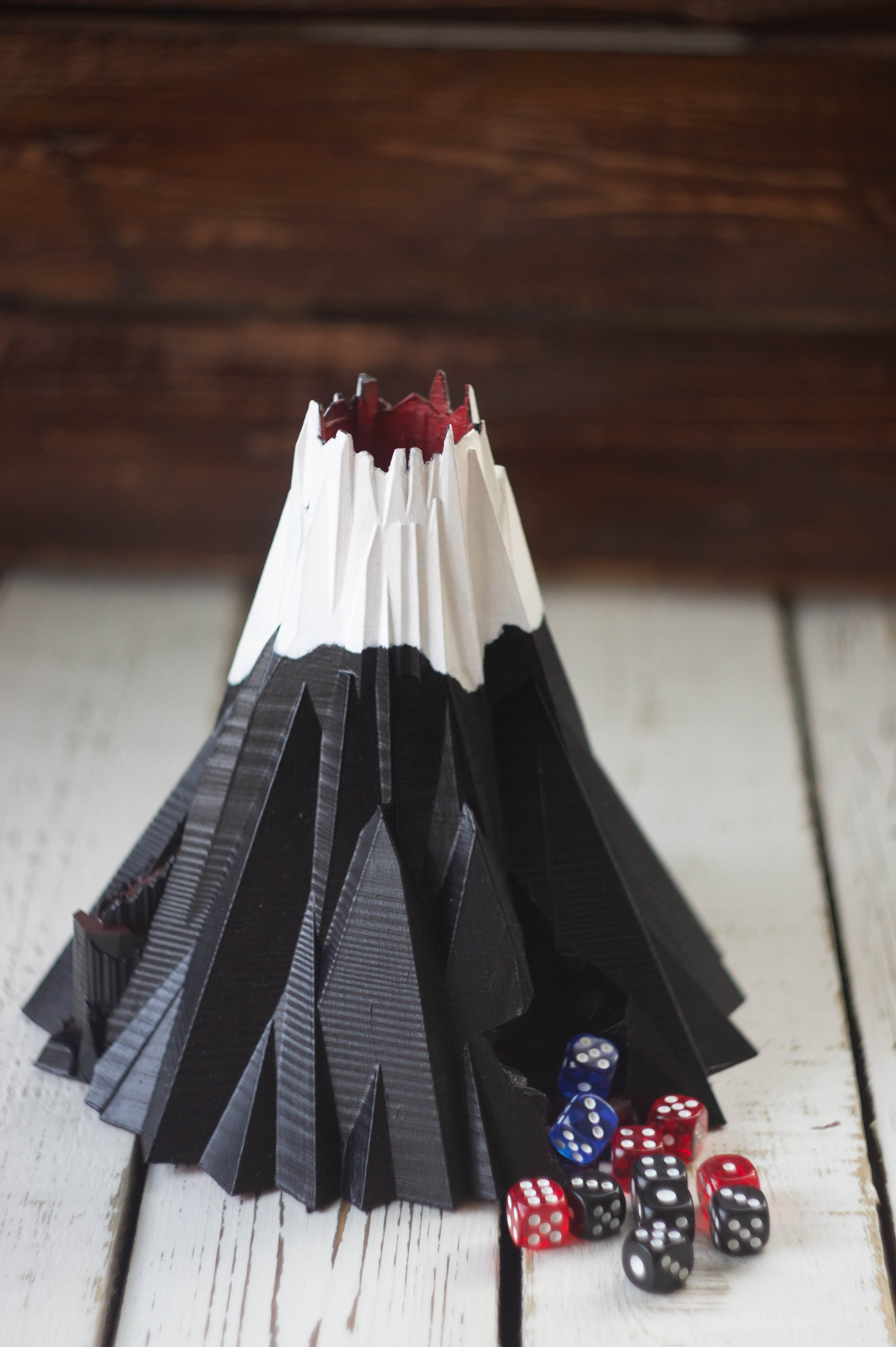 Volcano Dice Tower, Dice Roller, 3D Printed Dice Tower, Larg | Inspire ...
