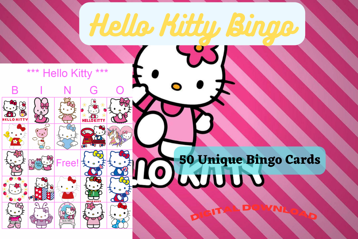 Printable Hello Kitty Bingo Cards: A Whisker-Twitching Birth | Inspire ...