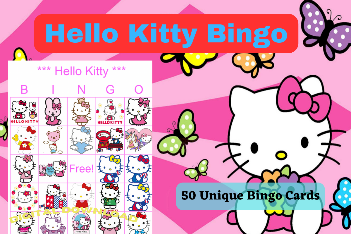 Hello Kitty Birthday Delight: Printable Bingo Cards for Kids | Inspire ...