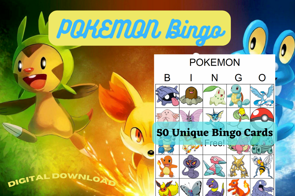 Download and Play: 50 Pokemon Bingo Cards for Excitement | Inspire Uplift