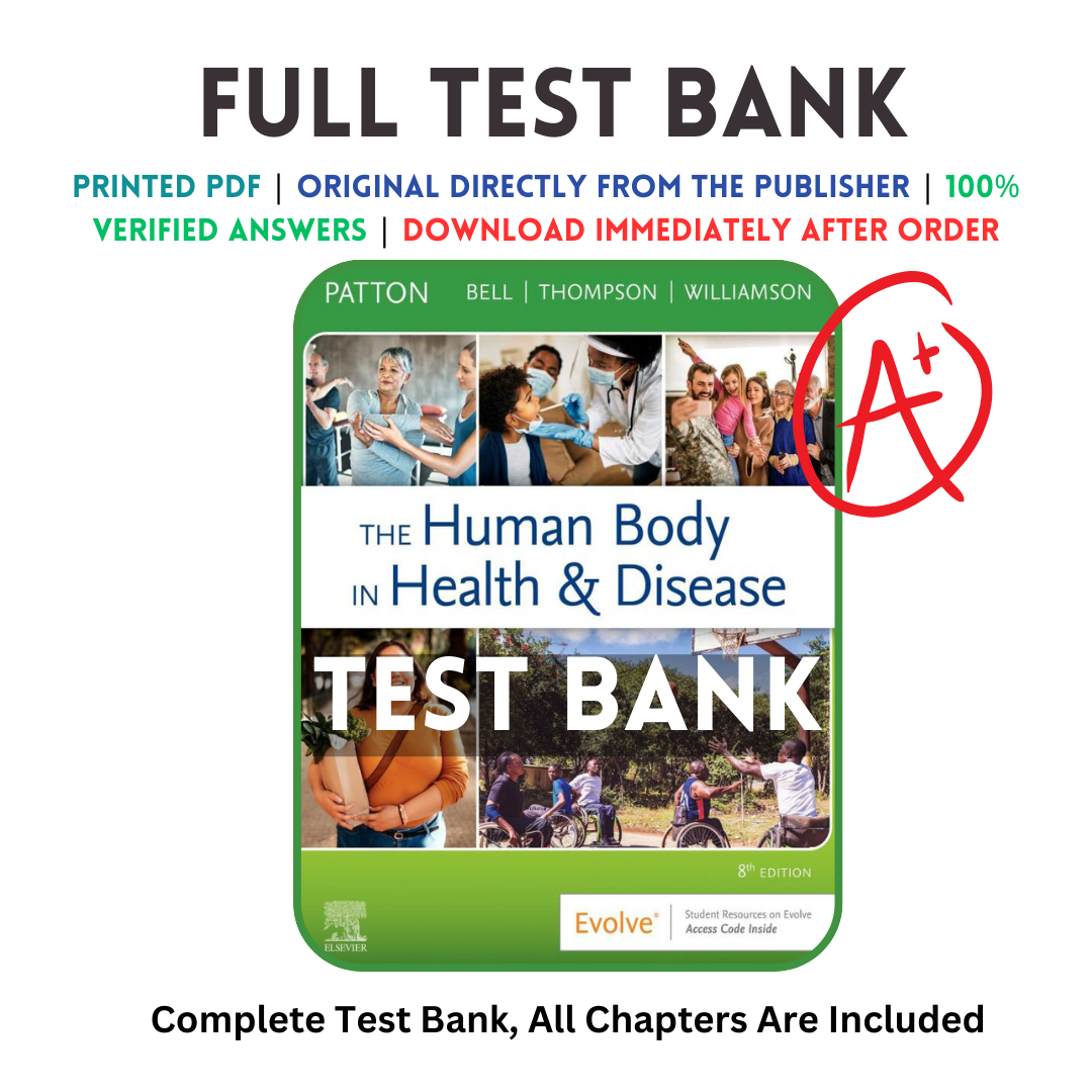 Test Bank For The Human Body in Health & Disease 8th Edition | Inspire ...