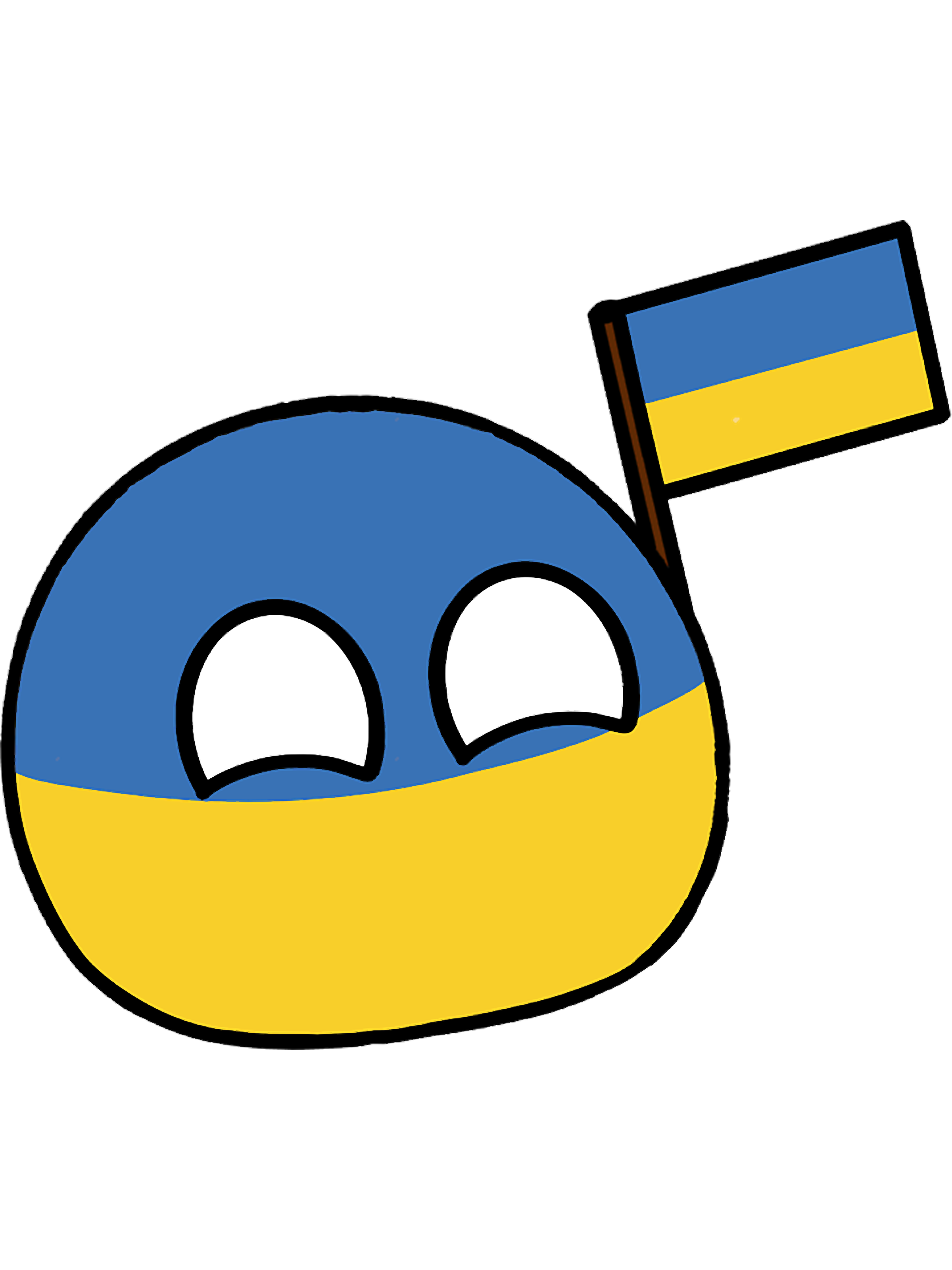 YUMMY BURGERcountryballs and their flag ukraineball - Inspire Uplift
