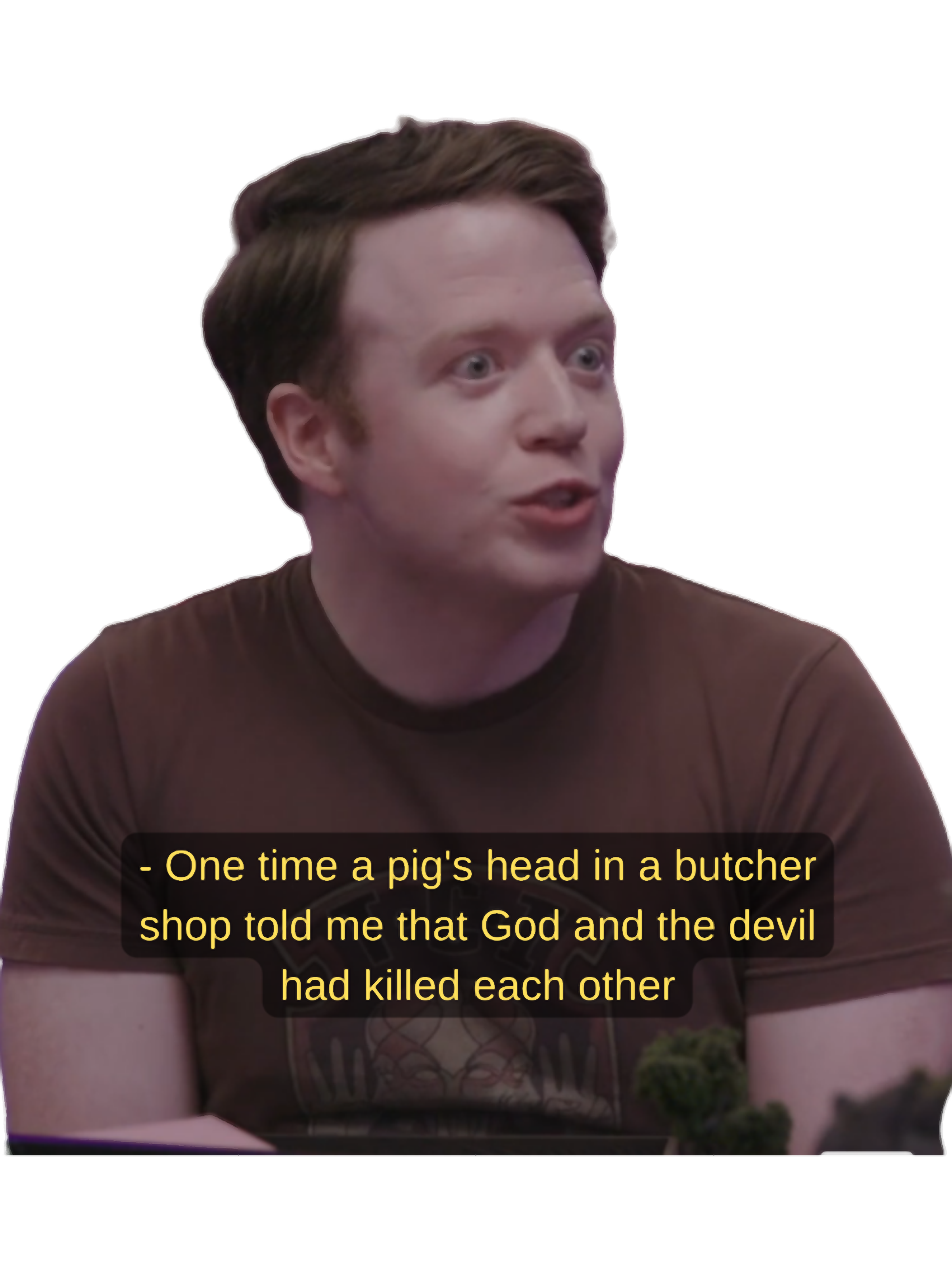 One time a pigs head in a butcher shop told me that God and | Inspire ...