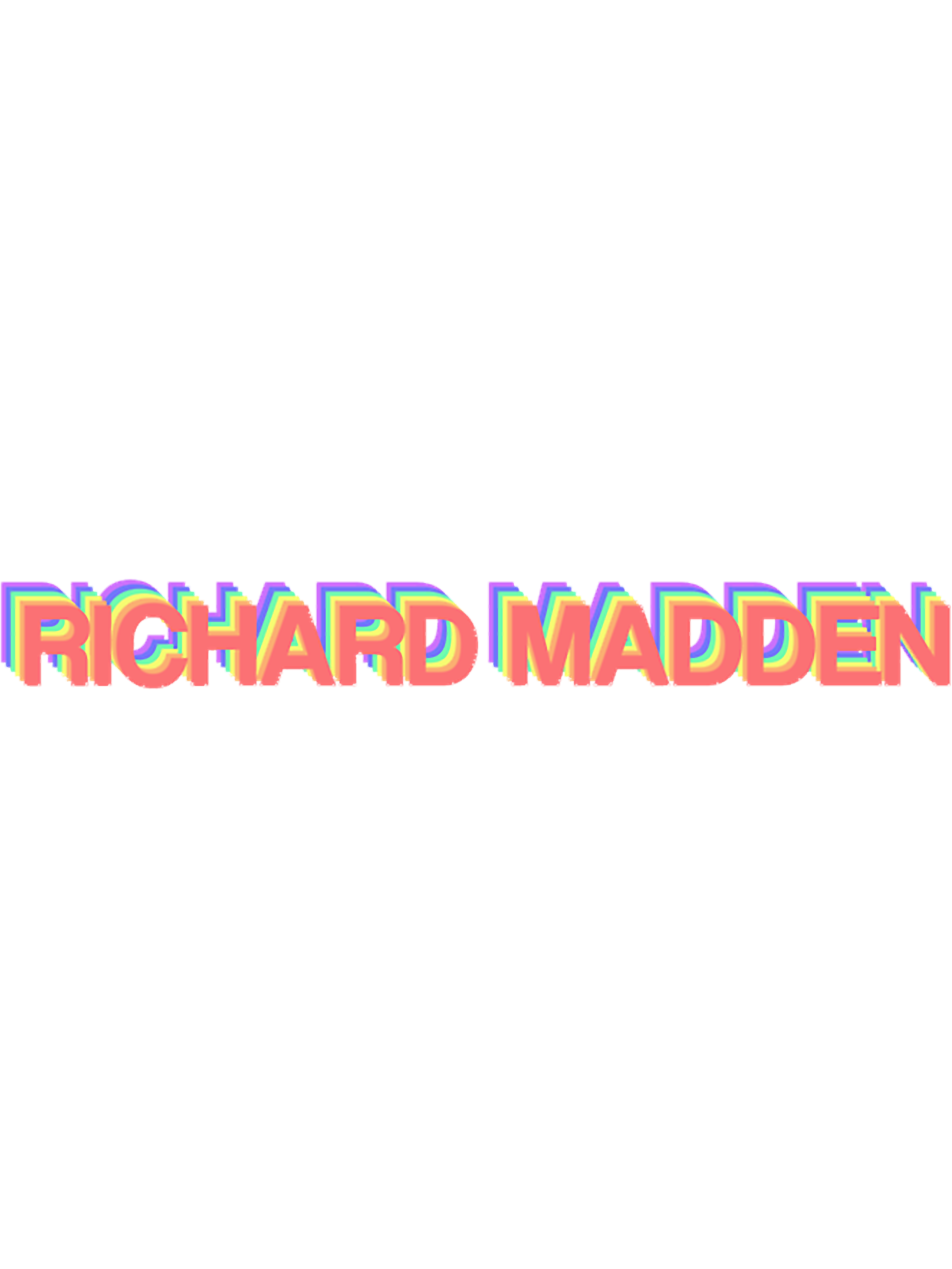 Richard Madden Rainbow 3D Letters | Inspire Uplift