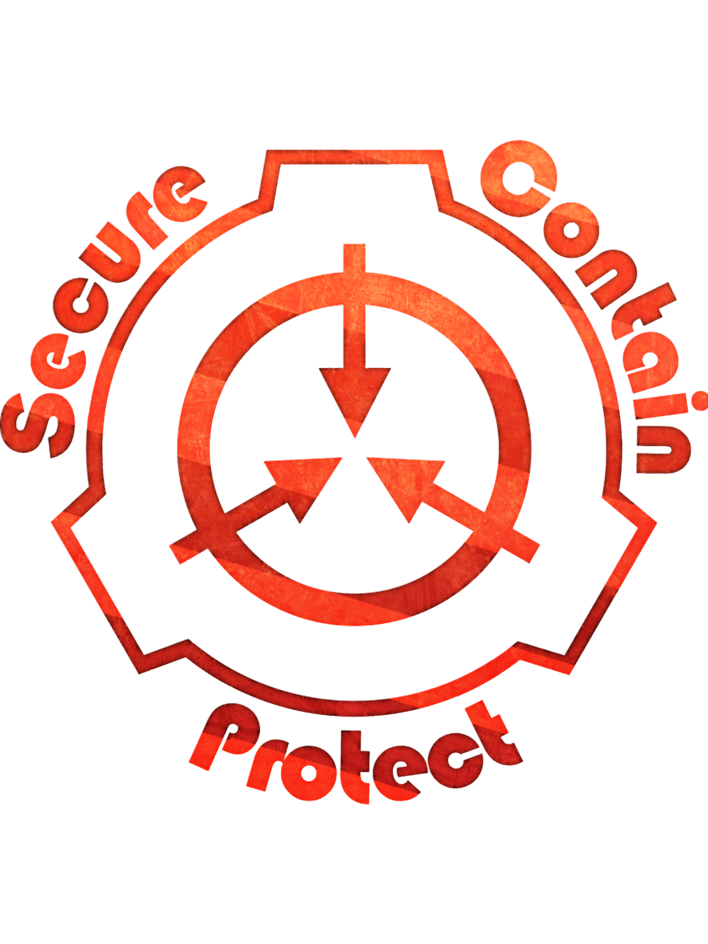 SCP Foundation Logo (Rusted Red) | Inspire Uplift