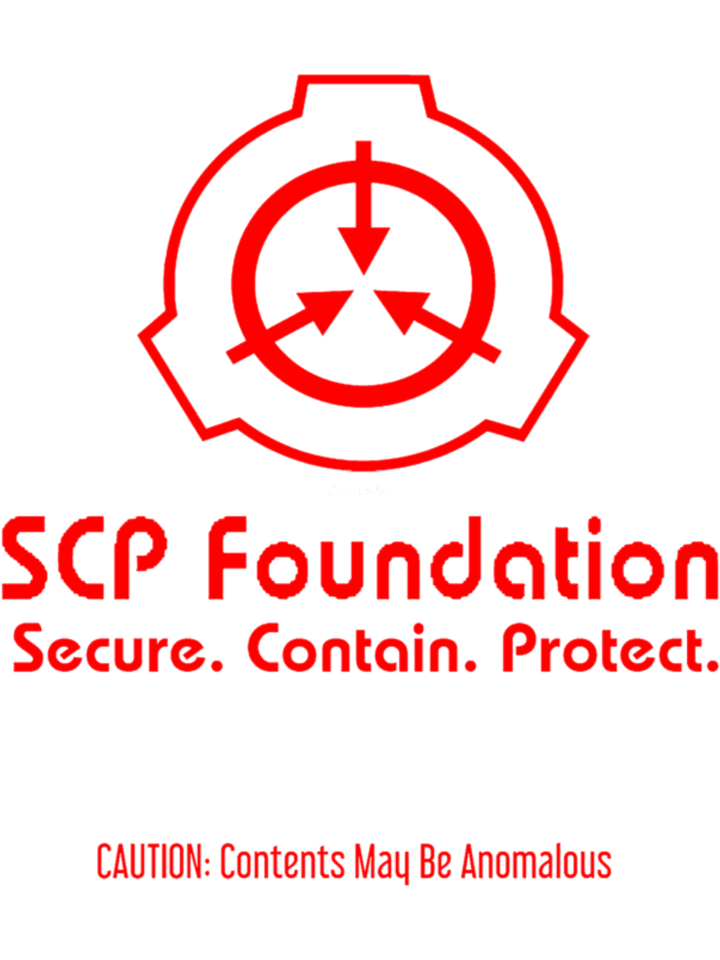 SCP Foundation Logo Red (White) | Inspire Uplift