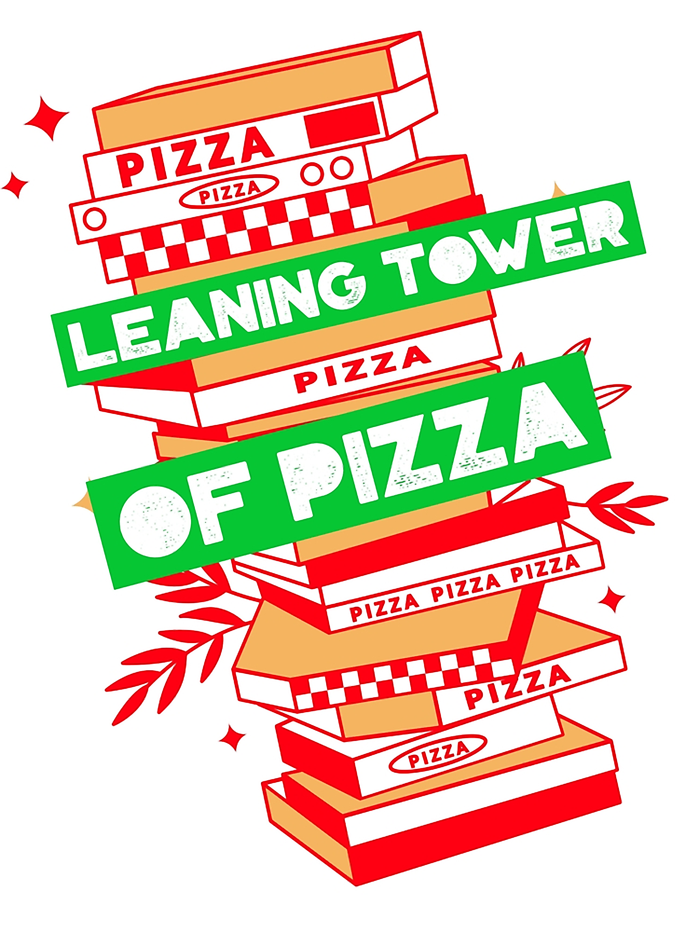 Leaning Tower of Pizza Graphic | Inspire Uplift
