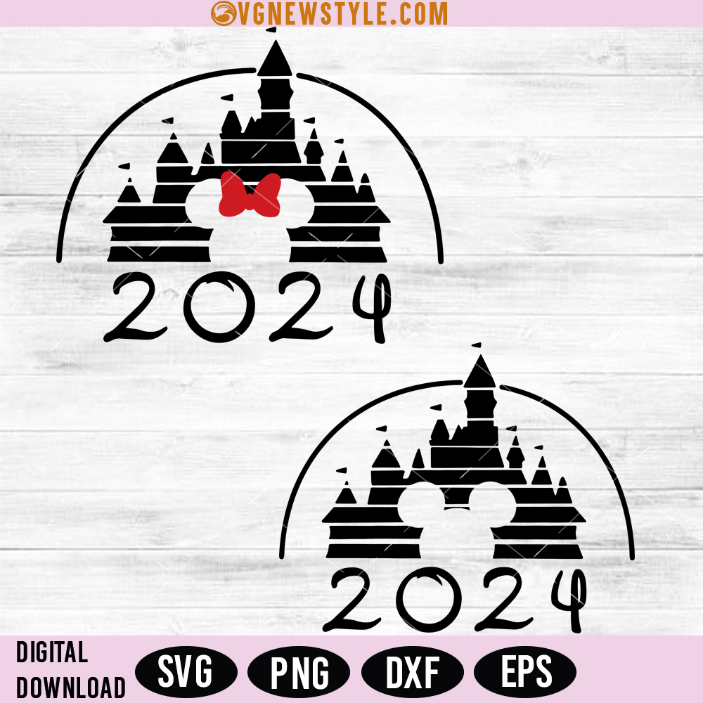 2024 Mickey Mouse Castle 2024 SVG, Mickey's Castle 2024 Vect | Inspire ...