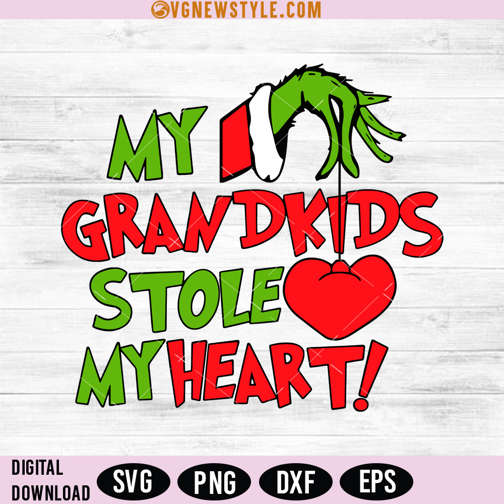 Grandkids Heartwarming SVG, Loving Grandkids SVG, Instant Do | Inspire ...