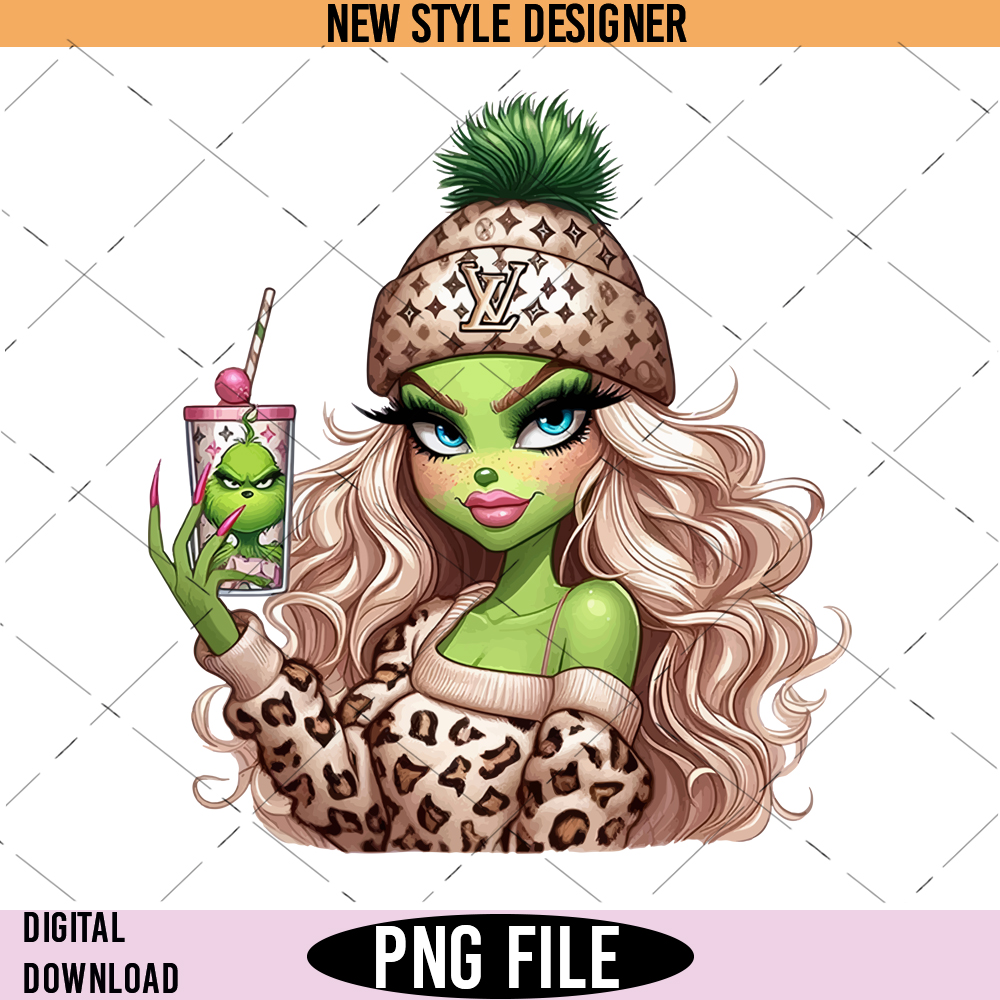 Girl Grinch Cute PNG, Grinch Christmas PNG, Adorable Grinch | Inspire ...