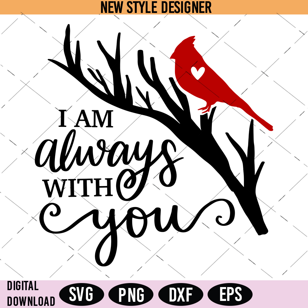 Red Bird Sympathy SVG, Spiritual Cardinal Illustration, Digi | Inspire ...
