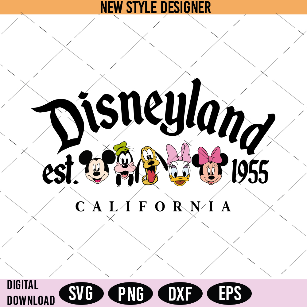 Disneyland Svg, Vintage Disneyland Svg, Retro Disneyland Ann | Inspire ...