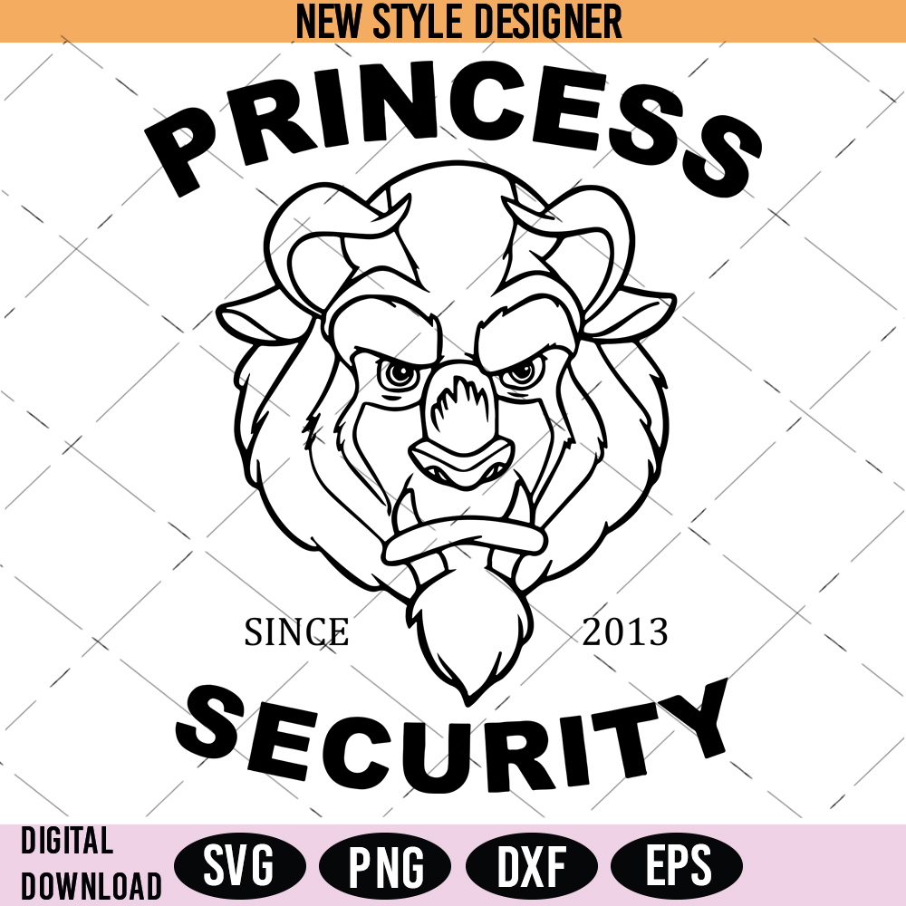 Princess Security Svg Png, Princess Crown Svg, Princess Secu - Inspire ...