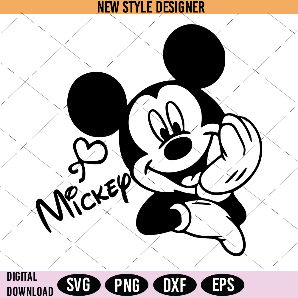 mickey autograph svg - Inspire Uplift