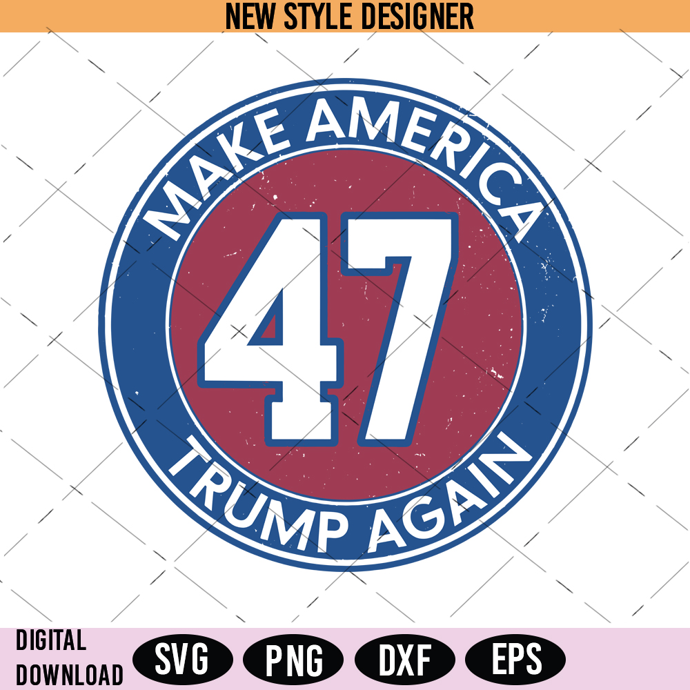 Distressed Trump 47 Republican Proud Conservative Svg, Trump | Inspire ...