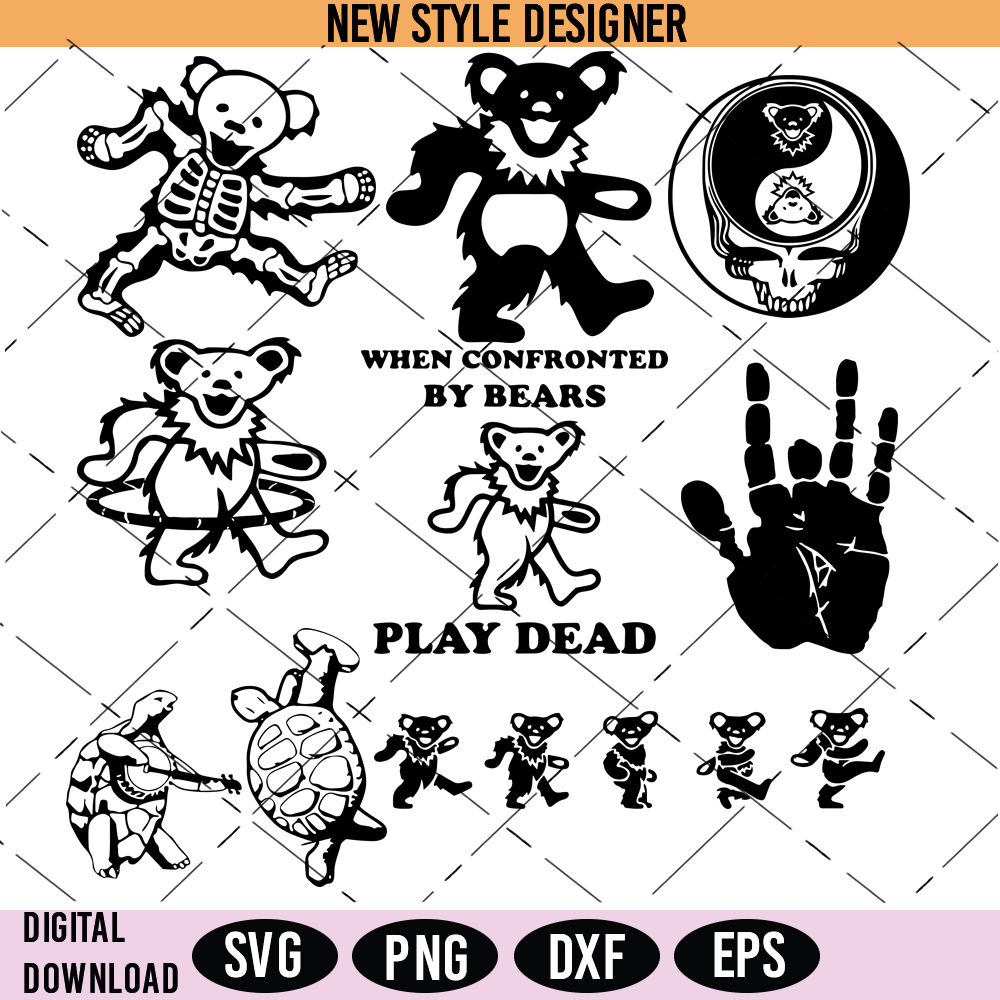 Bundle Grateful Dead Svg Png, Deadhead Merchandise Svg, Vint | Inspire ...