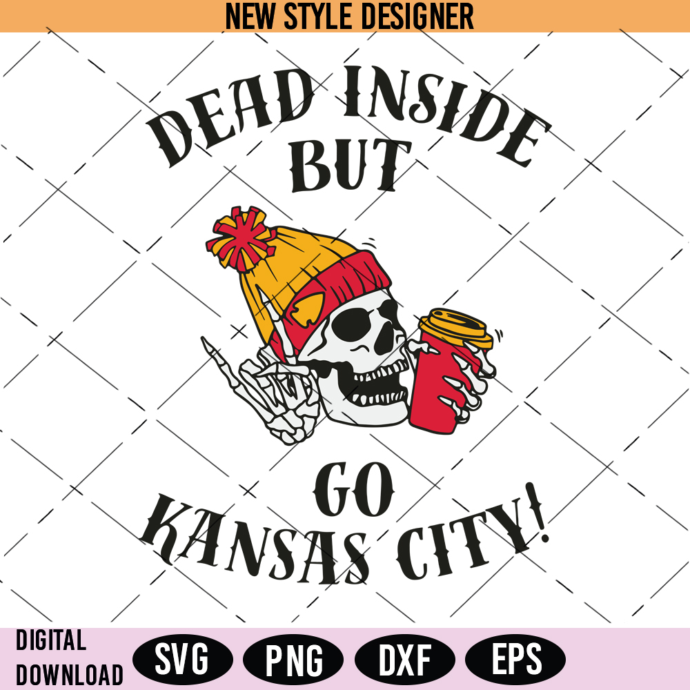 KC Chiefs Skeleton Svg, Kansas City Football Fan Svg, Skelet | Inspire ...