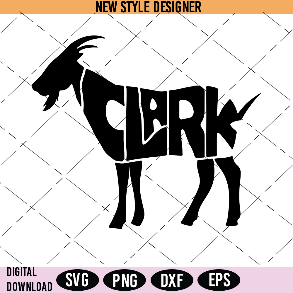 Iowa Clark GOAT Svg Png, Football Fan Goat Svg, Iowa State | Inspire Uplift
