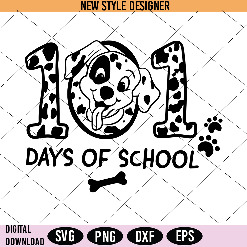101 Days of School Svg, 101 dalmations Svg, 101 Days of Scho | Inspire ...