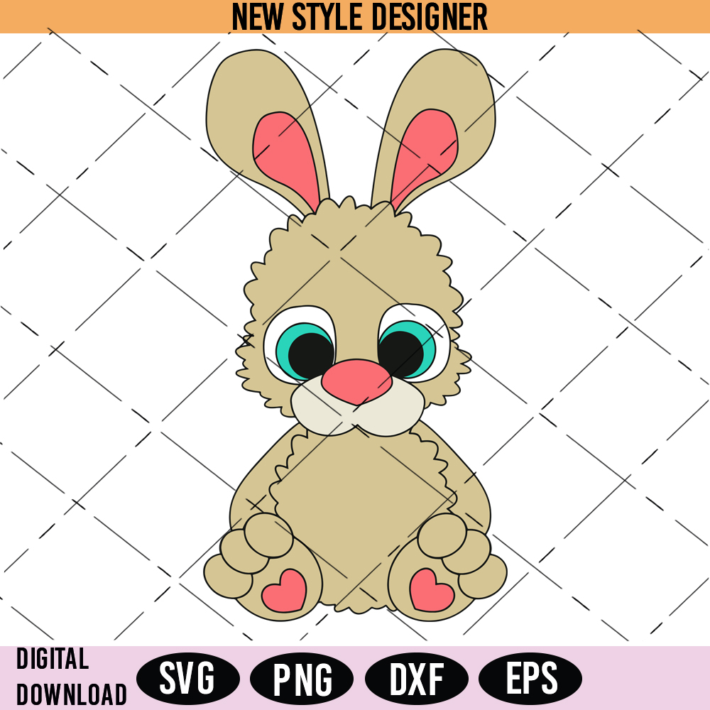 Chubby Baby Bunny Svg Png, Cute Bunny Svg, Adorable Baby Rab - Inspire ...
