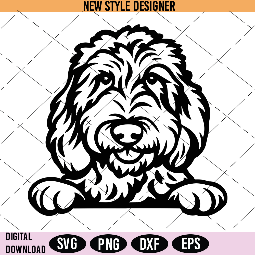Goldendoodle Svg, Cute Dog Svg, Goldendoodle Clipart Svg, Pe | Inspire ...
