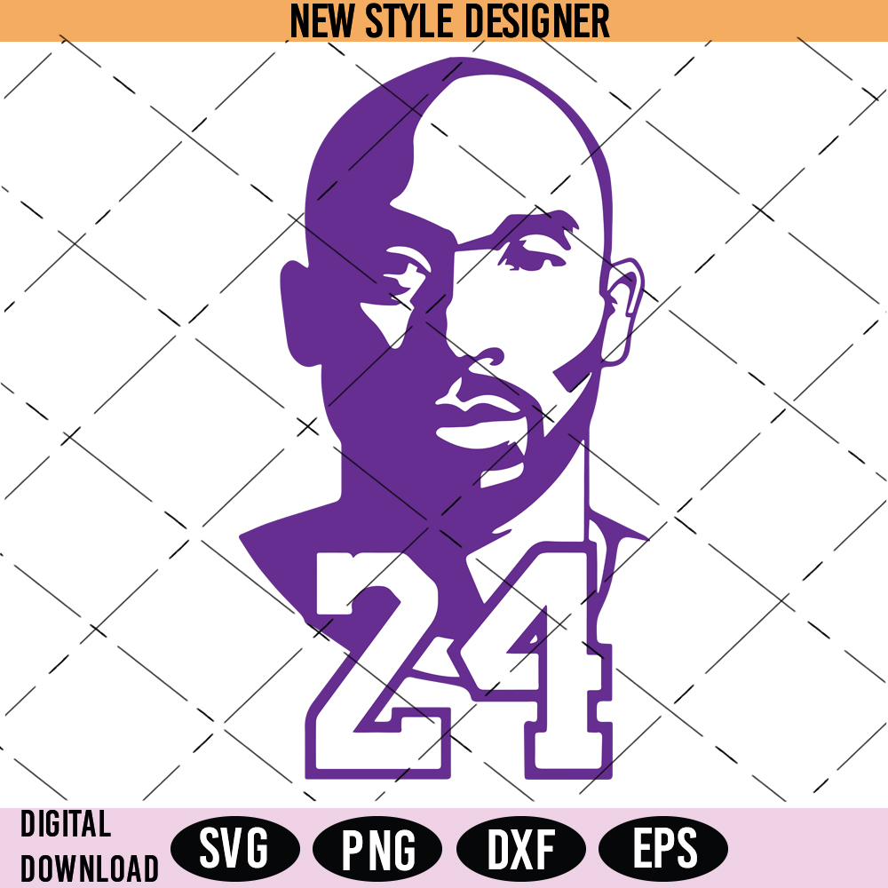 Kobe Bryant 24 Los Angeles Lakers Svg Png, Kobe Bryant Tribu | Inspire ...