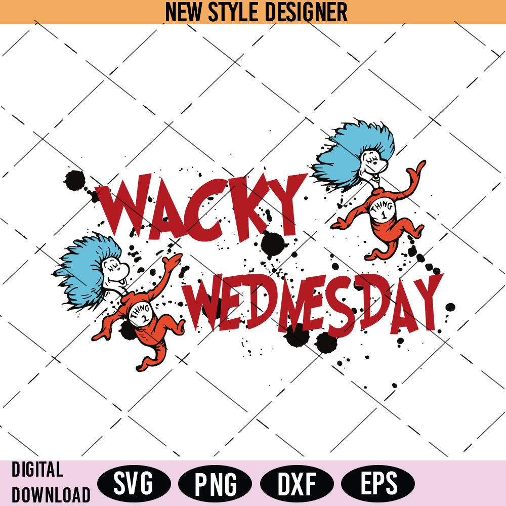 Wacky Wednesday Cat In Hat Svg Png, Dr Seuss Wednesday svg, | Inspire ...