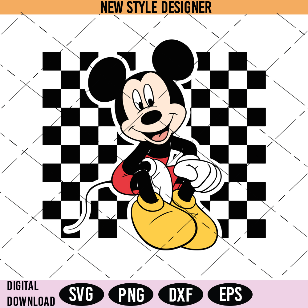 Checkered Mickey Mouse Svg, Family Vacation Svg, Family Trip | Inspire ...