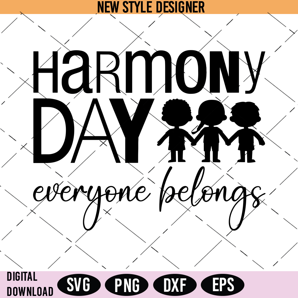 Harmony Day Everyone Belongs Svg, Harmony Day Design Svg, Ha | Inspire ...