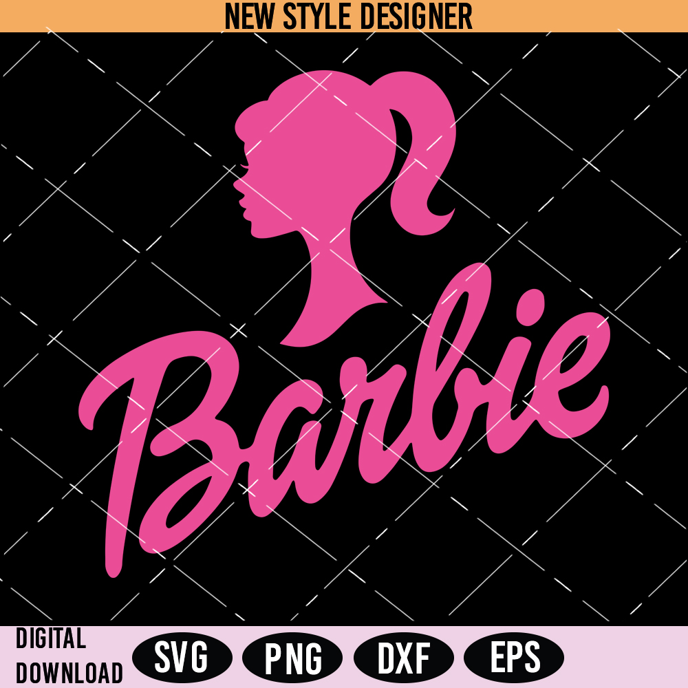 Barb Head SVG Png, Doll SVG, Doll Head Svg, Doll Silhouette, | Inspire ...
