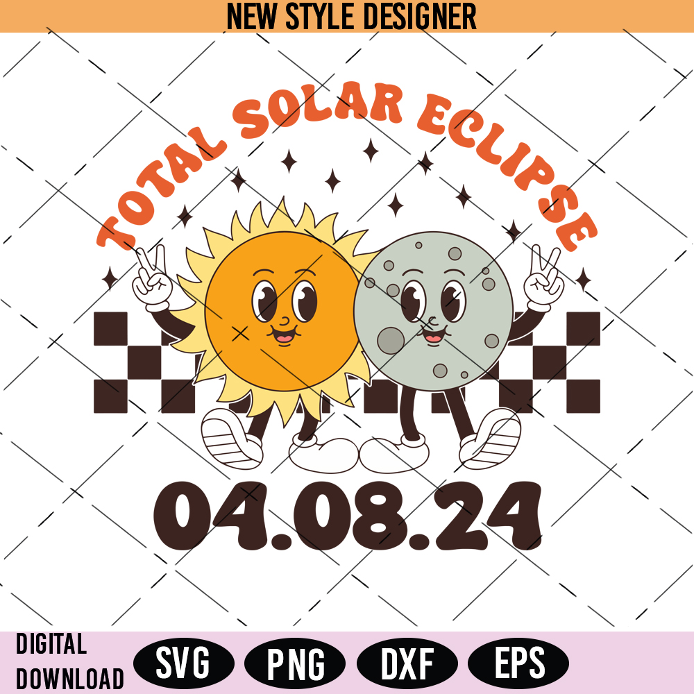 Total Solar Eclipse Svg, Sun And Moon Svg, PNG, DXF, EPS, Cr | Inspire ...