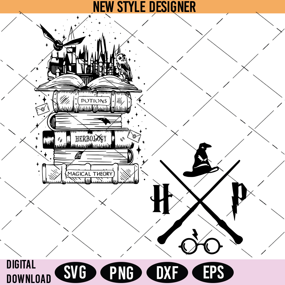 Wizard Castle Book Svg, Universal Studios Svg, PNG, DXF, EPS | Inspire ...